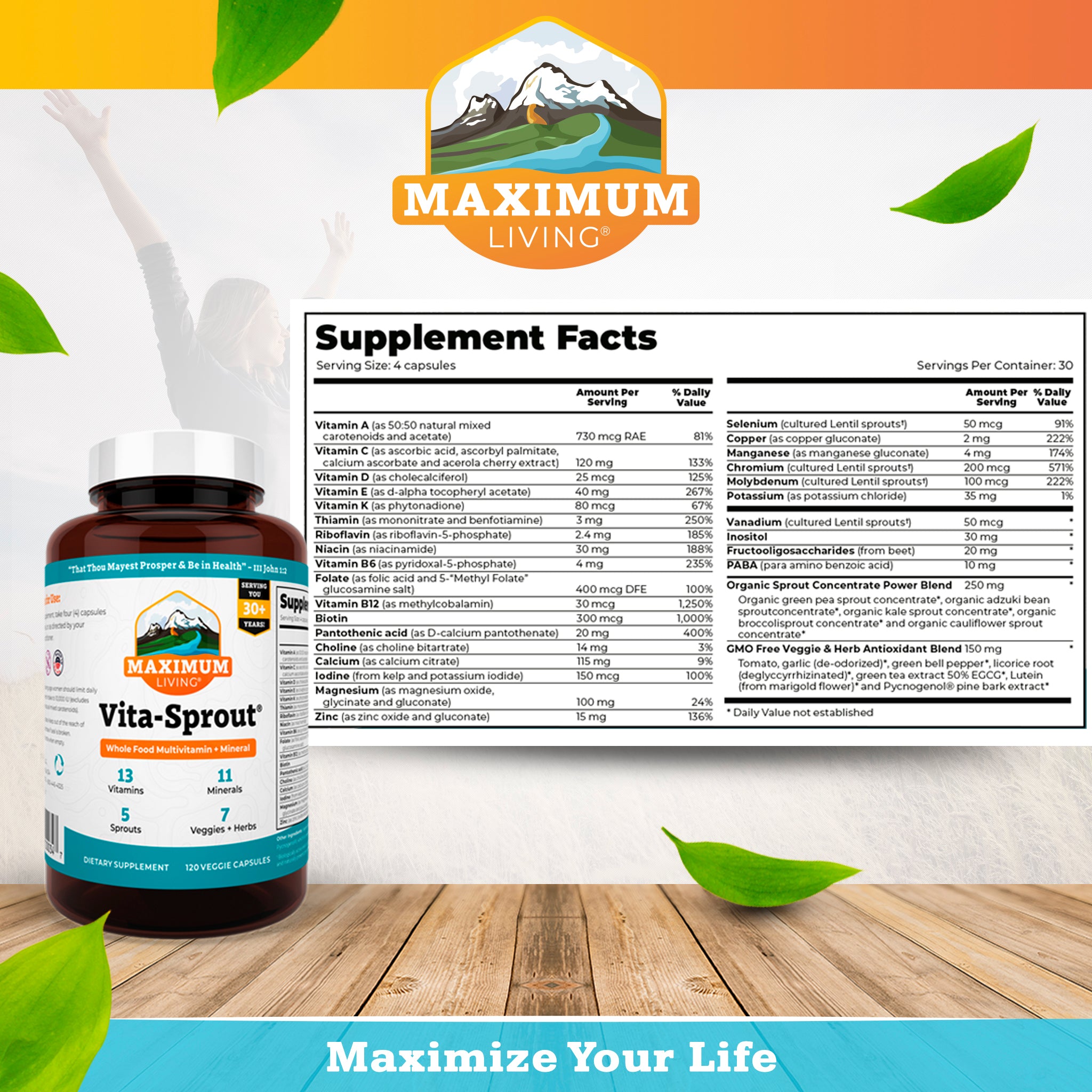 Vita-Sprout (Multi Vitamin) – Maximum Living LLC